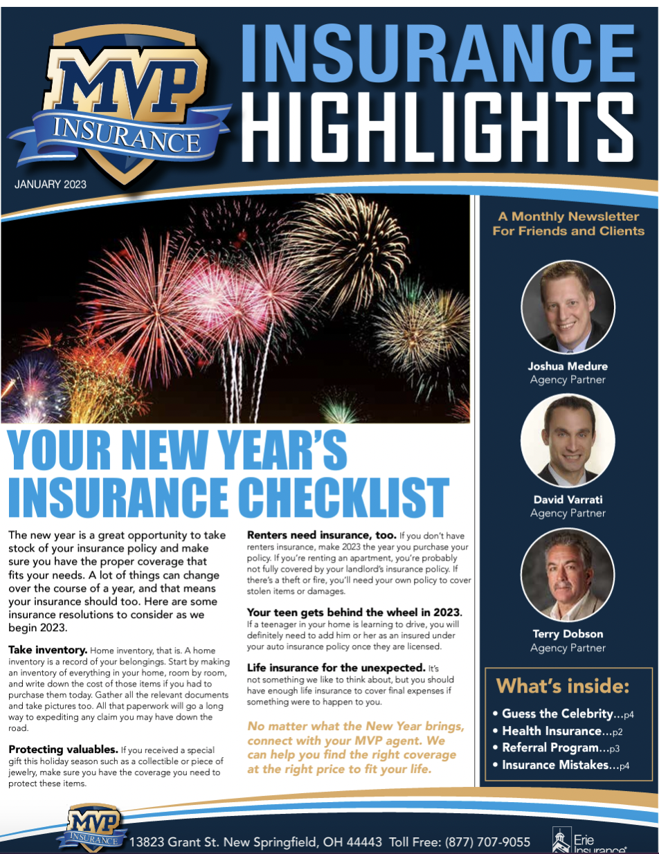 MVP Newsletter January 2023 - MVP Insurance